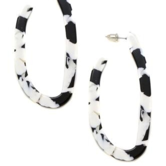 ettika | Jewelry | Lucite Abstract Hoops | Poshmark